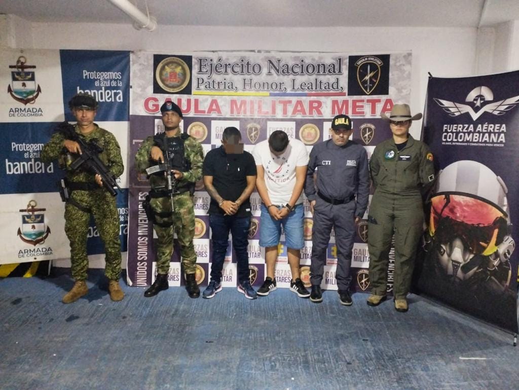 En Meta capturan dos presuntos integrantes de la organización ERPAC ...